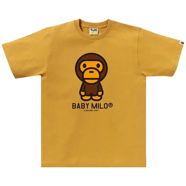 A BATHING APE Baby Milo Tee - Yellow