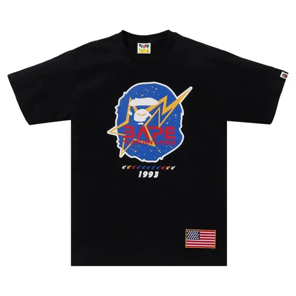 A BATHING APE Space Ape Head Tee - Black