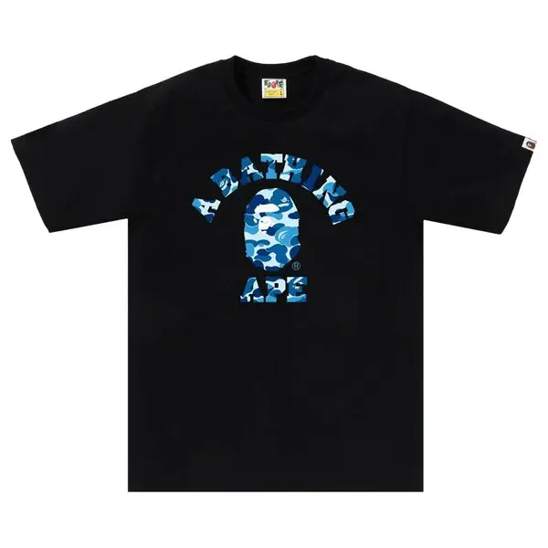 A BATHING APE Abc Camo College Tee - Black
