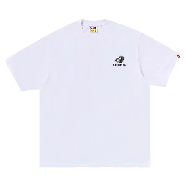 A BATHING APE Abc Camo Logo Relaxed Fit Tee - White