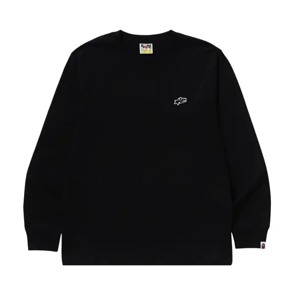 A BATHING APE Sta One Point Long-sleeve Tee - Black