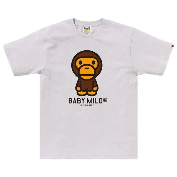 A BATHING APE Baby Milo Tee - Grey