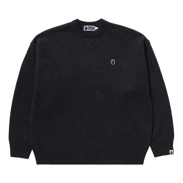 A BATHING APE Relaxed Fit Sweater - Black