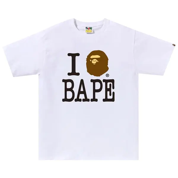A BATHING APE I Love Tee - White