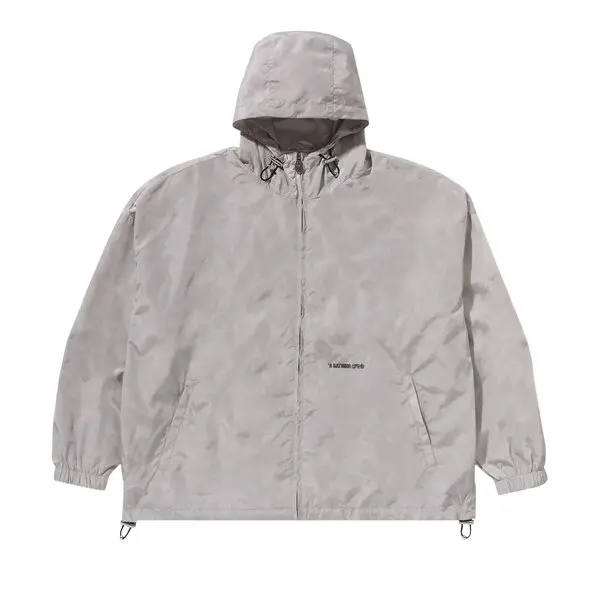 A BATHING APE Hooded Nylon Jacket - Grey