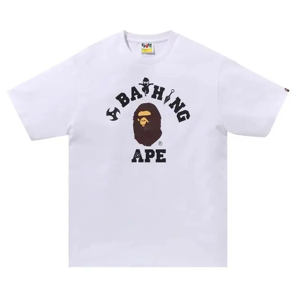 A BATHING APE Ninja College Tee - White