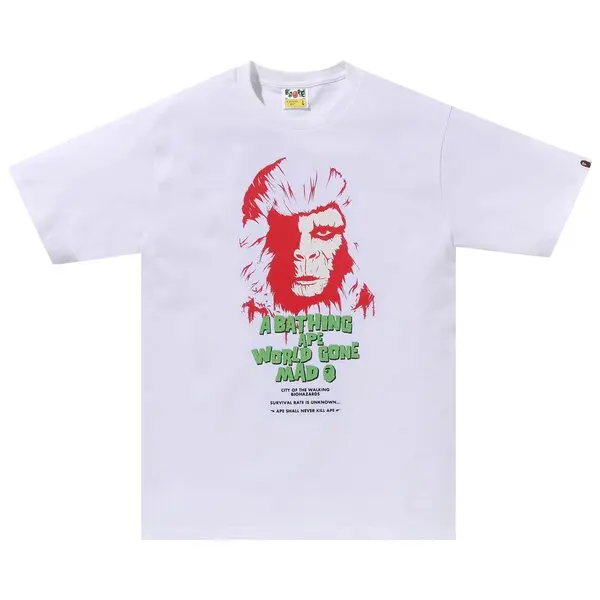 A BATHING APE Horror Tee #1 - White