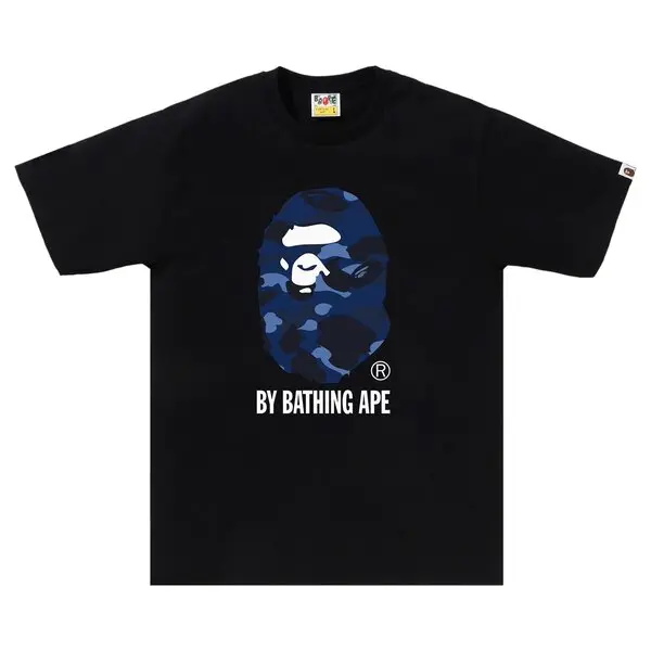 A BATHING APE Color Camo Bathing Ape Tee - Black
