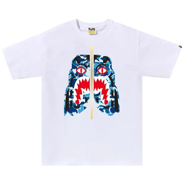 A BATHING APE Abc Camo Tiger Tee - White