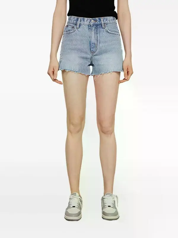 HEY JOANIE Distressed Denim Shorts
