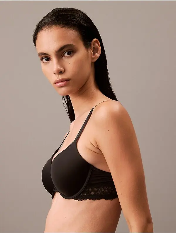 Calvin Klein Attraction Lightly Lined Perfect Coverage Bra - Black
