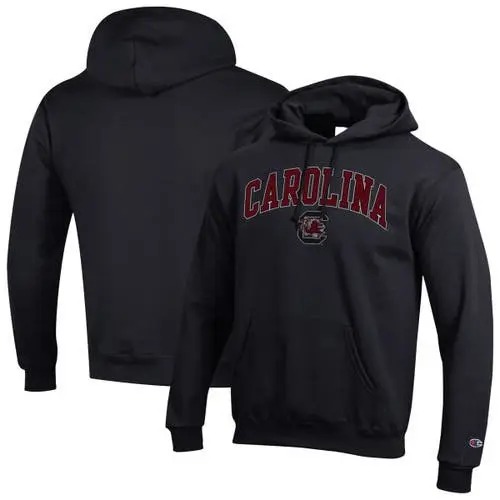 Champion South Carolina Gamecocks Arch Over Logo Pullover Hoodie - Black