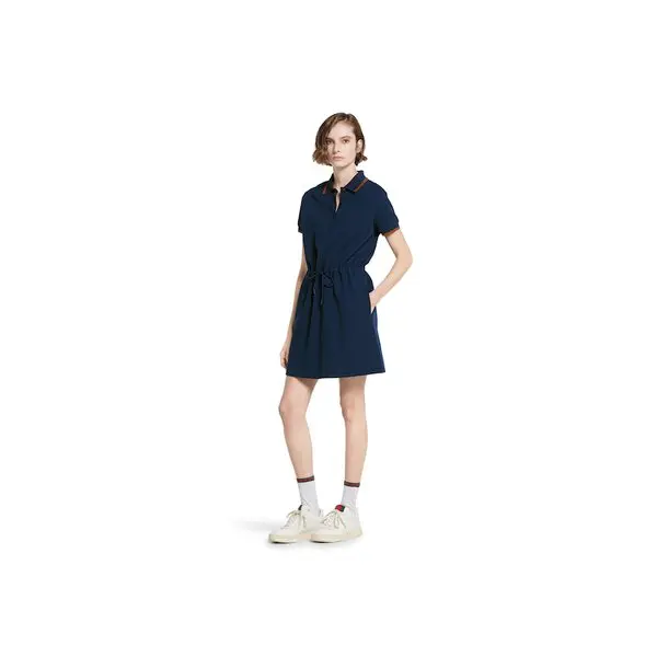 white christmas dresses Gucci Stretch Cotton-Velvet Mini Dress – Runway Catalog main image 1