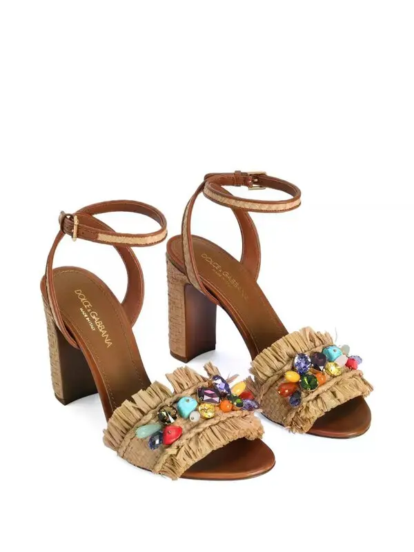 Dolce & Gabbana Open-toe Fringe Sandals