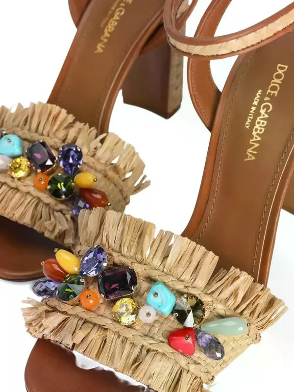 Dolce & Gabbana Open-toe Fringe Sandals