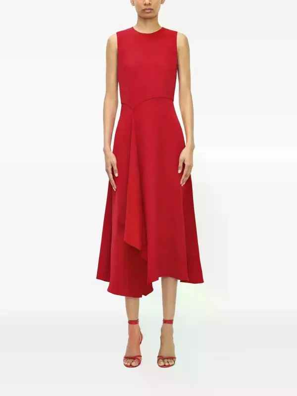 Adam Lippes Lynn Midi Dress - Red