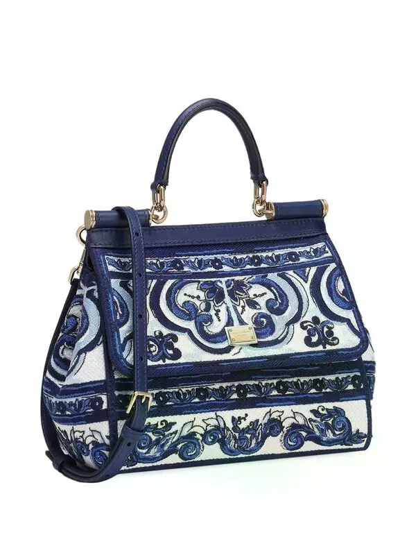 Dolce & Gabbana Small Sicily Tote - Blue