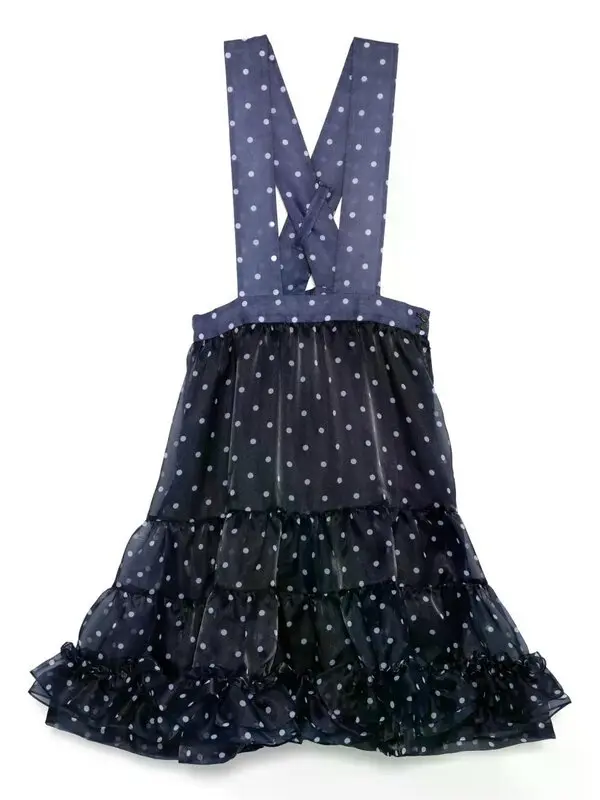 Comme Des Garçons Polka-dot Dress - Blue