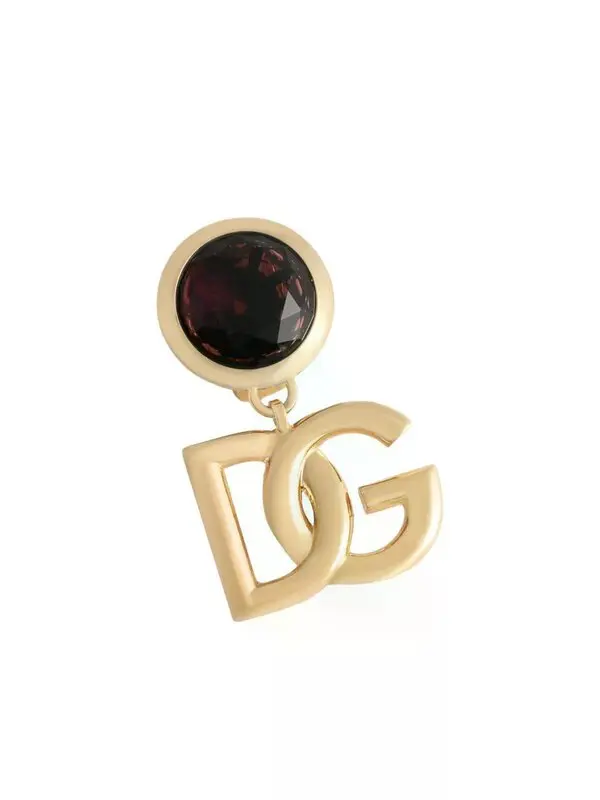 Dolce & Gabbana Logo Clip Earrings - Gold