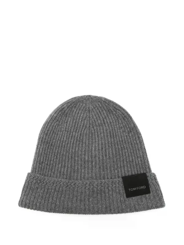 TOM FORD Cashmere Beanie - Grey