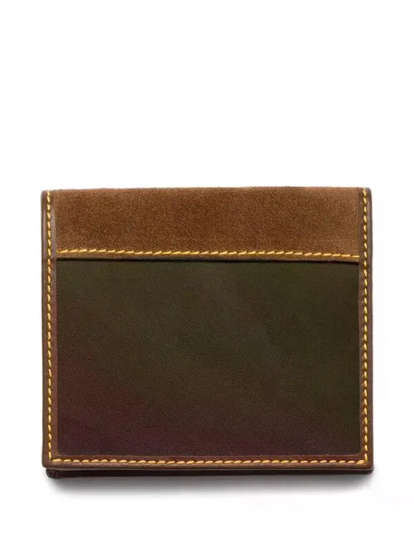 Prada Suede-detail Card Holder