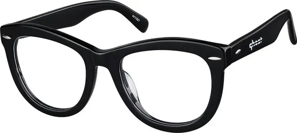 Zenni Oversized Square Full Rim Glasses - Black