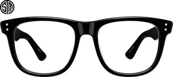 Zenni Oversized Square Full Rim Glasses - Black