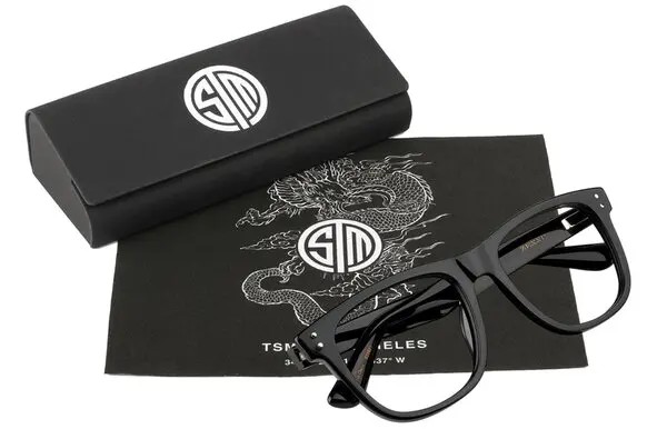 Zenni Oversized Square Full Rim Glasses - Black