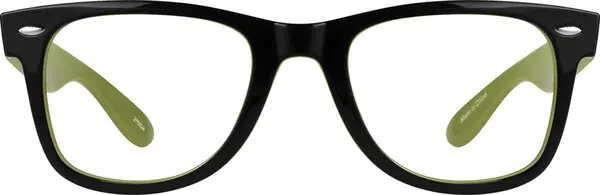 Zenni Oversized Square Full Rim Glasses - Green