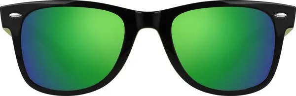 Zenni Oversized Square Full Rim Glasses - Green