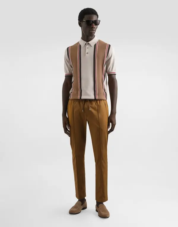 Dolce & Gabbana Satin Silk Polo Shirt