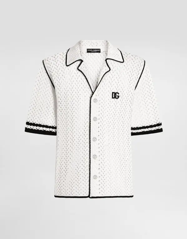 Dolce & Gabbana Camicia Crochet Effetto Uncinetto - Multicolor