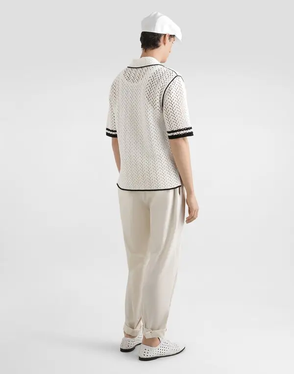 Dolce & Gabbana Camicia Crochet Effetto Uncinetto - Multicolor