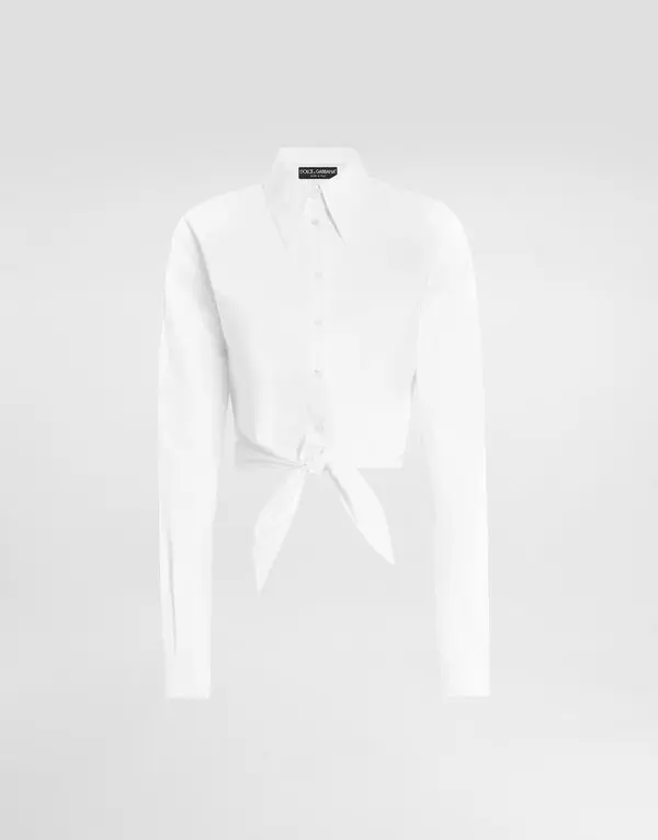 Dolce & Gabbana Stretch Poplin Shirt - White