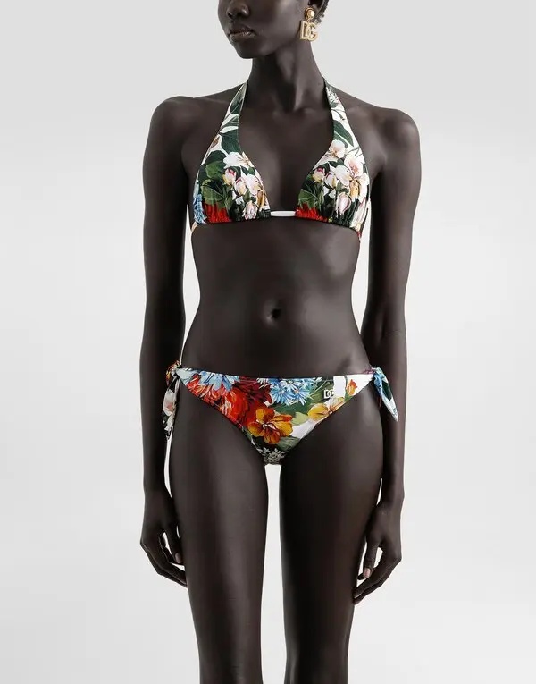 Dolce & Gabbana Floral Triangle Bikini