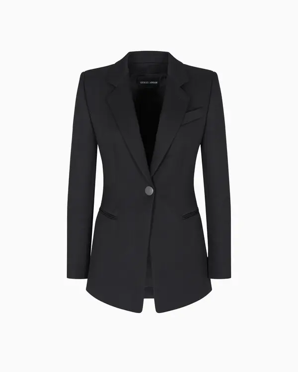 Giorgio Armani Technical Scuba Single-breasted Jacket