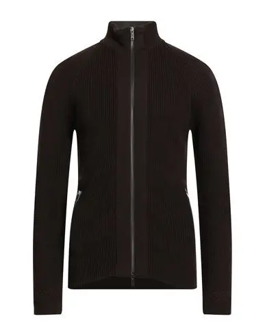 DANIELE FIESOLI Cardigan In Merino Wool And Acrylic - Dark Brown
