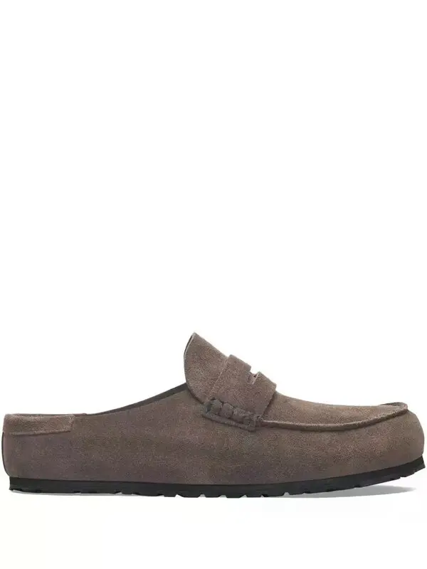 BIRKENSTOCK Naples Suede Loafers - Brown