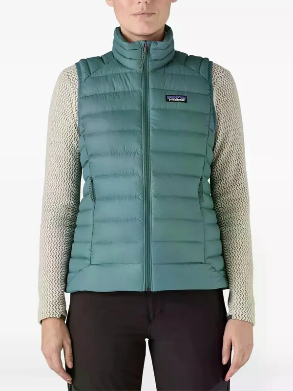 Patagonia Logo-appliqué Gilet - Green
