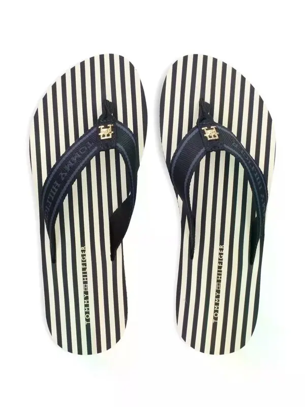 Tommy Hilfiger Striped Flip Flops