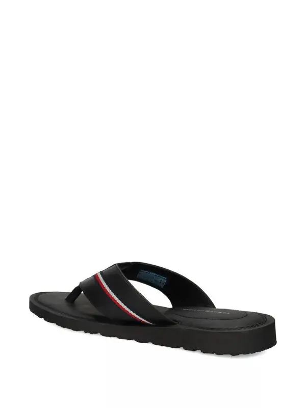 Tommy Hilfiger Leather Flip Flops