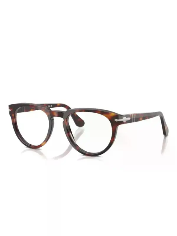 Persol Round Frame Eyeglasses - Brown