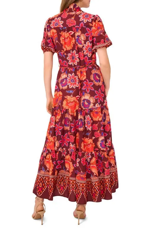 Vince Camuto Floral Tiered Maxi Dress