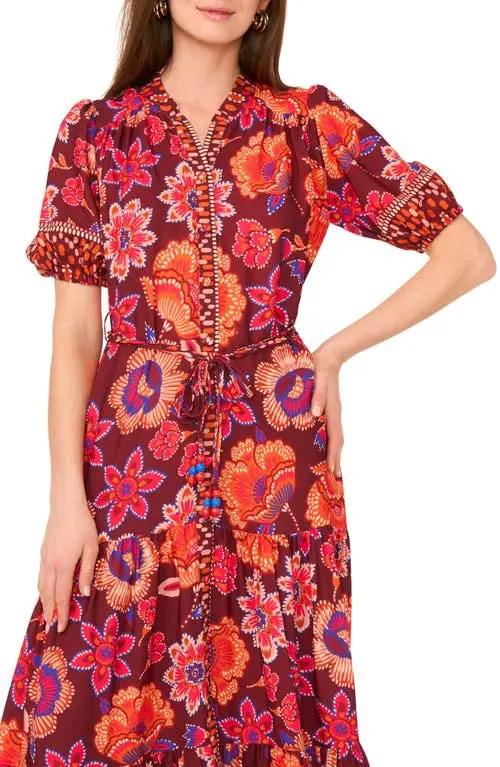 Vince Camuto Floral Tiered Maxi Dress