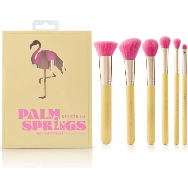 SPECTRUM Palm Springs 6-piece Makeup Brush Set - Yellow