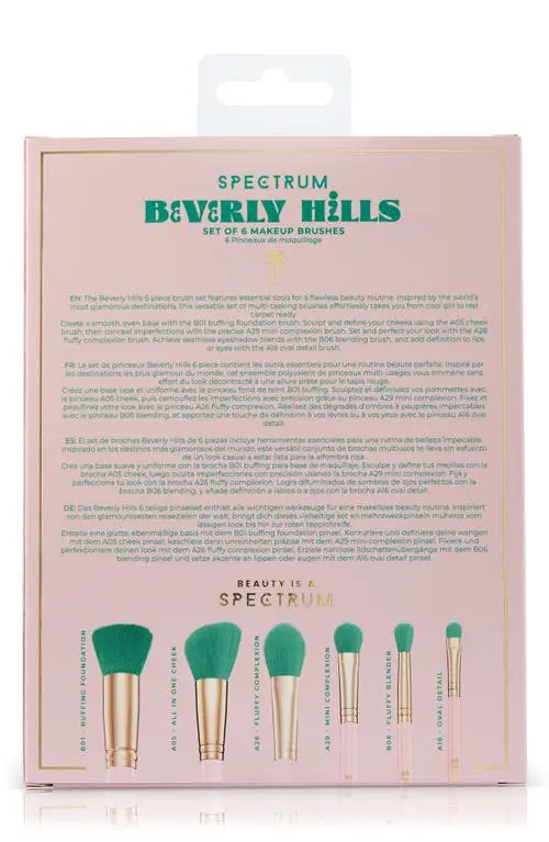 SPECTRUM Beverly Hills 6-piece Makeup Brush Set