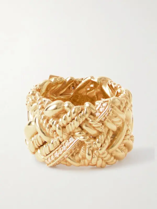 Bottega Veneta Plated Ring - Gold