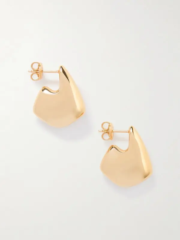 Bottega Veneta Plated Metal Earrings - Gold