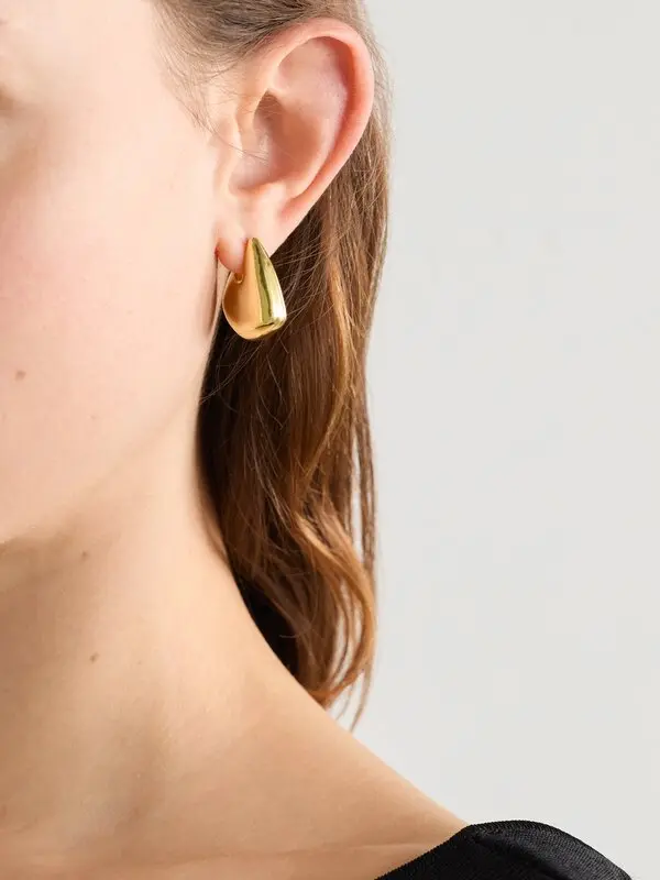 Bottega Veneta Plated Metal Earrings - Gold