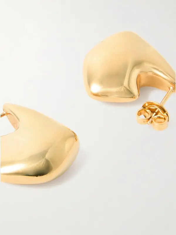 Bottega Veneta Plated Metal Earrings - Gold